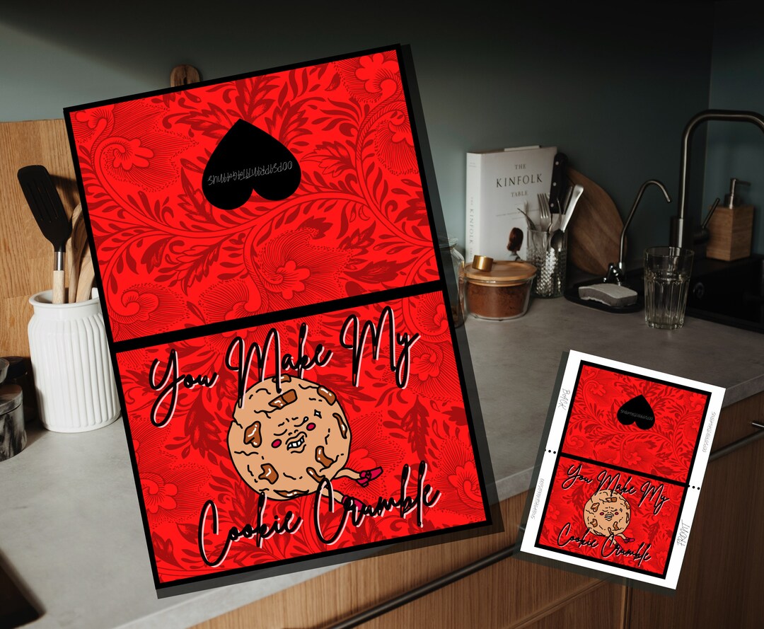 Cookie Crumble Printable Card - Etsy
