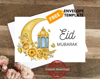 Printable Card Eid - Etsy