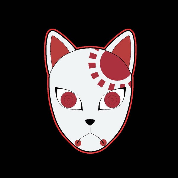 Demon Slayer Fox Mask - Etsy