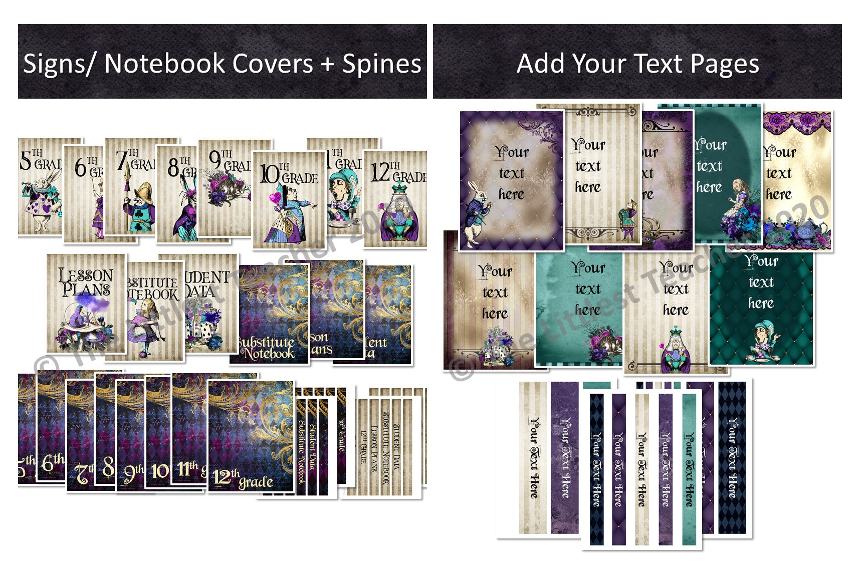 Middle or High School Classroom Decor - Alice in Wonderland Theme - Etsy