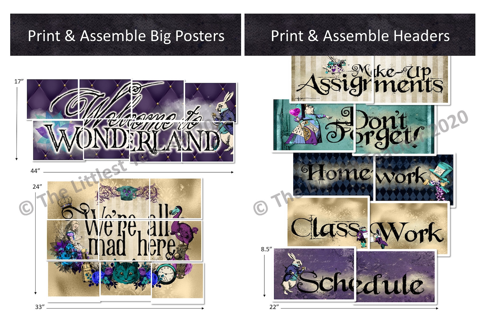 Middle or High School Classroom Decor - Alice in Wonderland Theme - Etsy