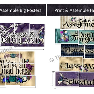 Middle or High School Classroom Decor - Alice in Wonderland Theme - Etsy