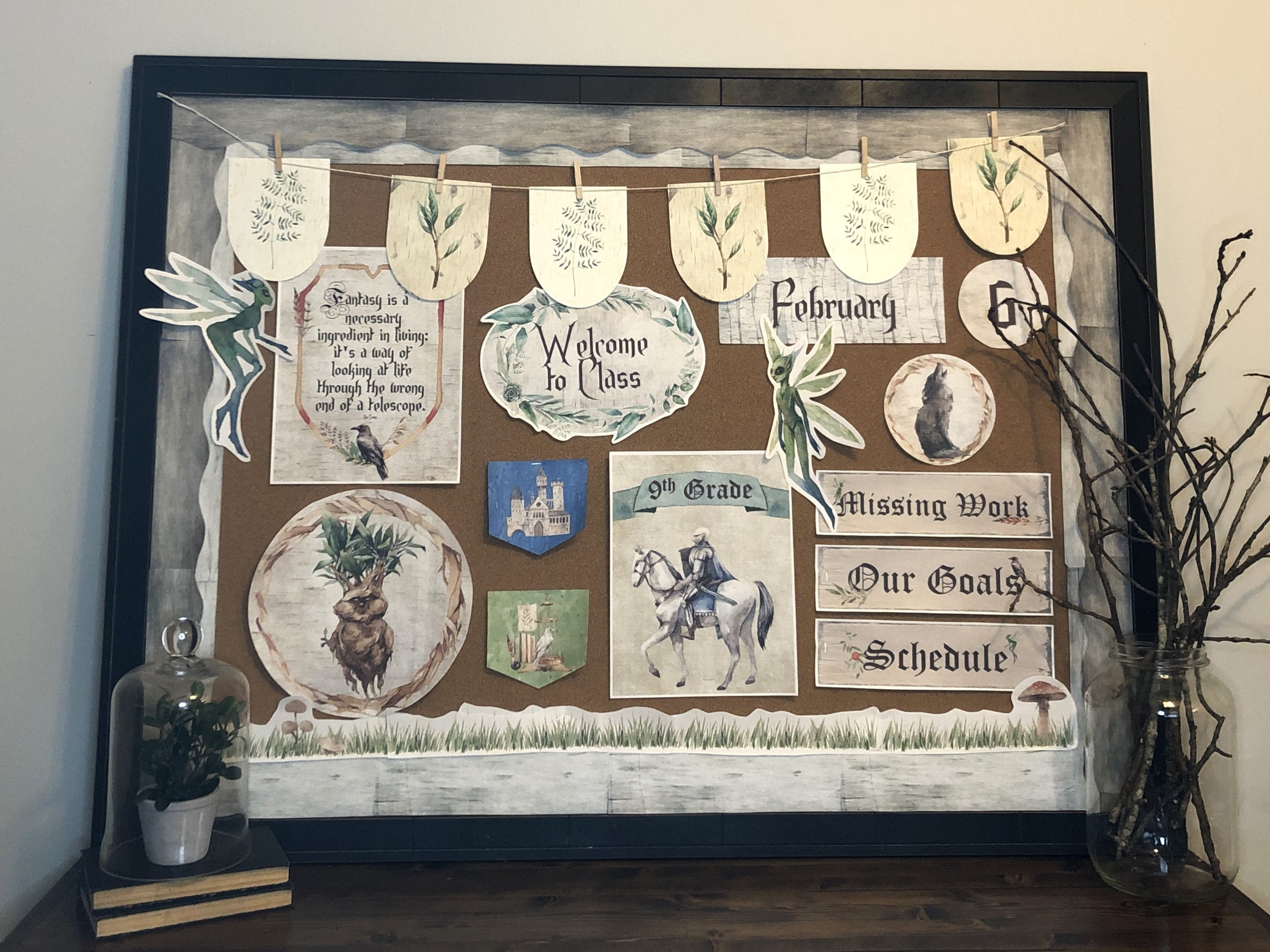 Fantasy Enchanted Forest Classroom Theme Decor Bundle for Middle or ...