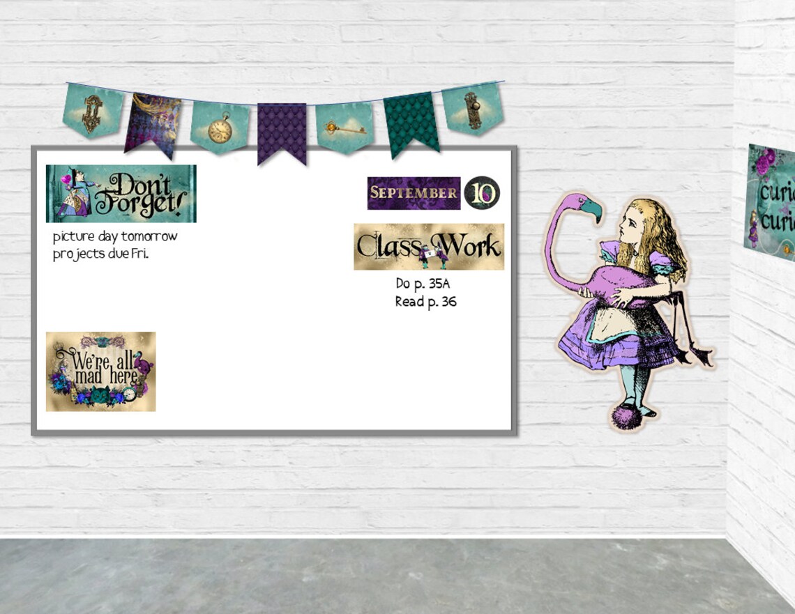Middle or High School Classroom Decor Alice in Wonderland - Etsy