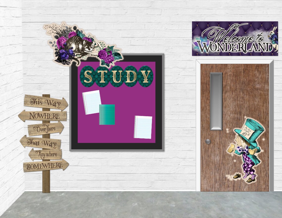 Middle or High School Classroom Decor Alice in Wonderland - Etsy
