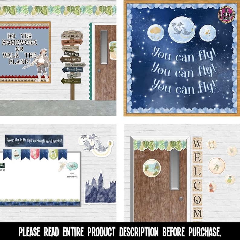 Neverland Classroom Decor Peter Pan Classroom Theme Printable Class ...