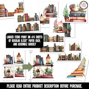 Middle or High School Books Reading Literary Theme Printable Editable ...