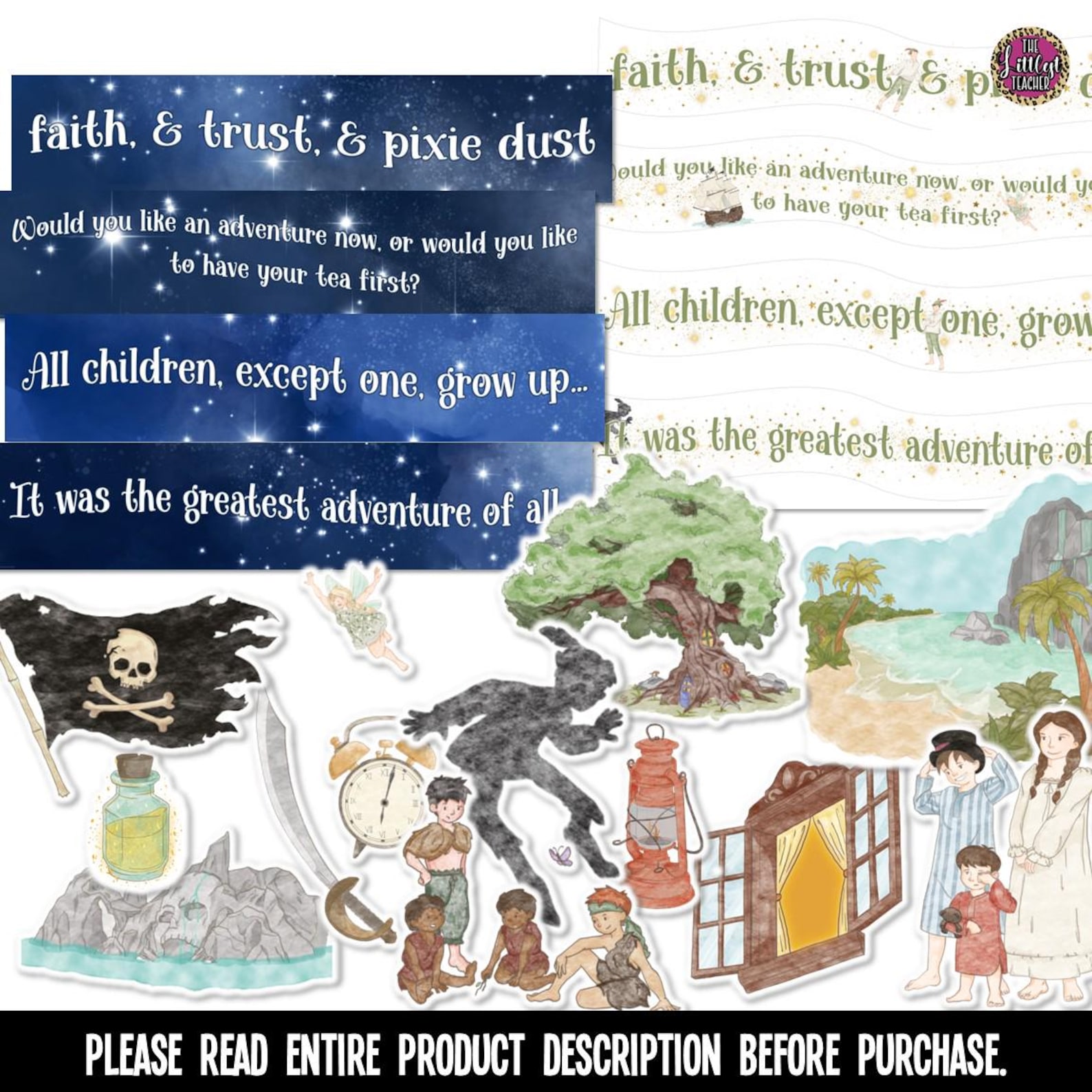 Neverland Classroom Decor Peter Pan Classroom Theme Printable Class ...