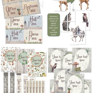 Fantasy Enchanted Forest Classroom Theme Decor Bundle for Middle or ...