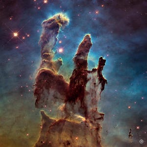 Space Art - Cosmic Clouds - Pillars of Creation - Aluminium HD Panel - Etsy