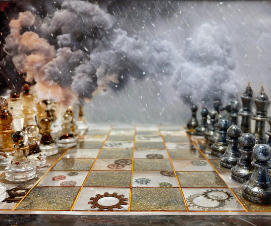 Steampunk Chess Set - Etsy