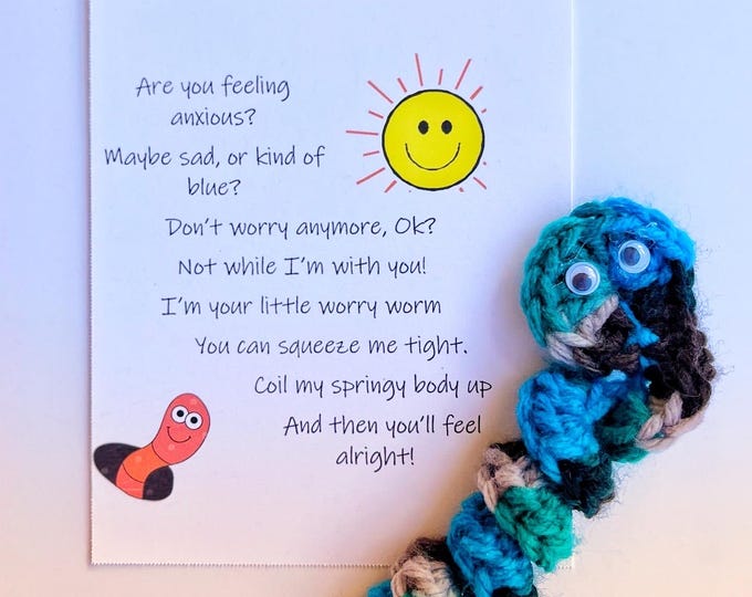 Worry Worms + Poem Card - Etsy