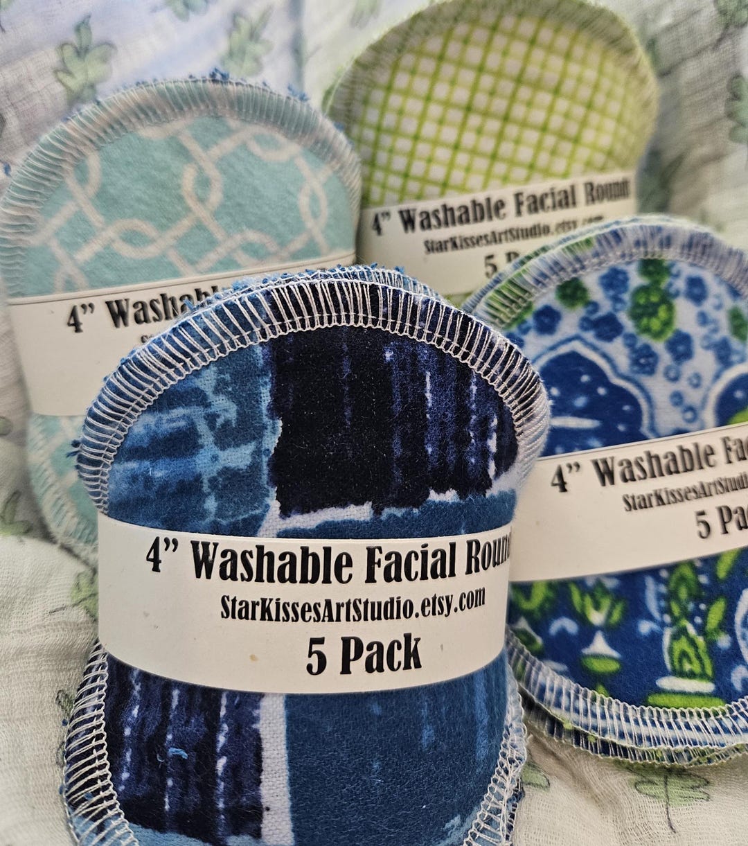 Washable Reusable Facial Rounds | Washable Makeup Remover Pads | Cloth ...