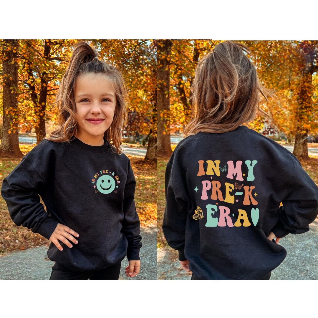 In My Pre-k Era Shirt, Cute Pre-k Tee, Back to School Shirt, Kids ...