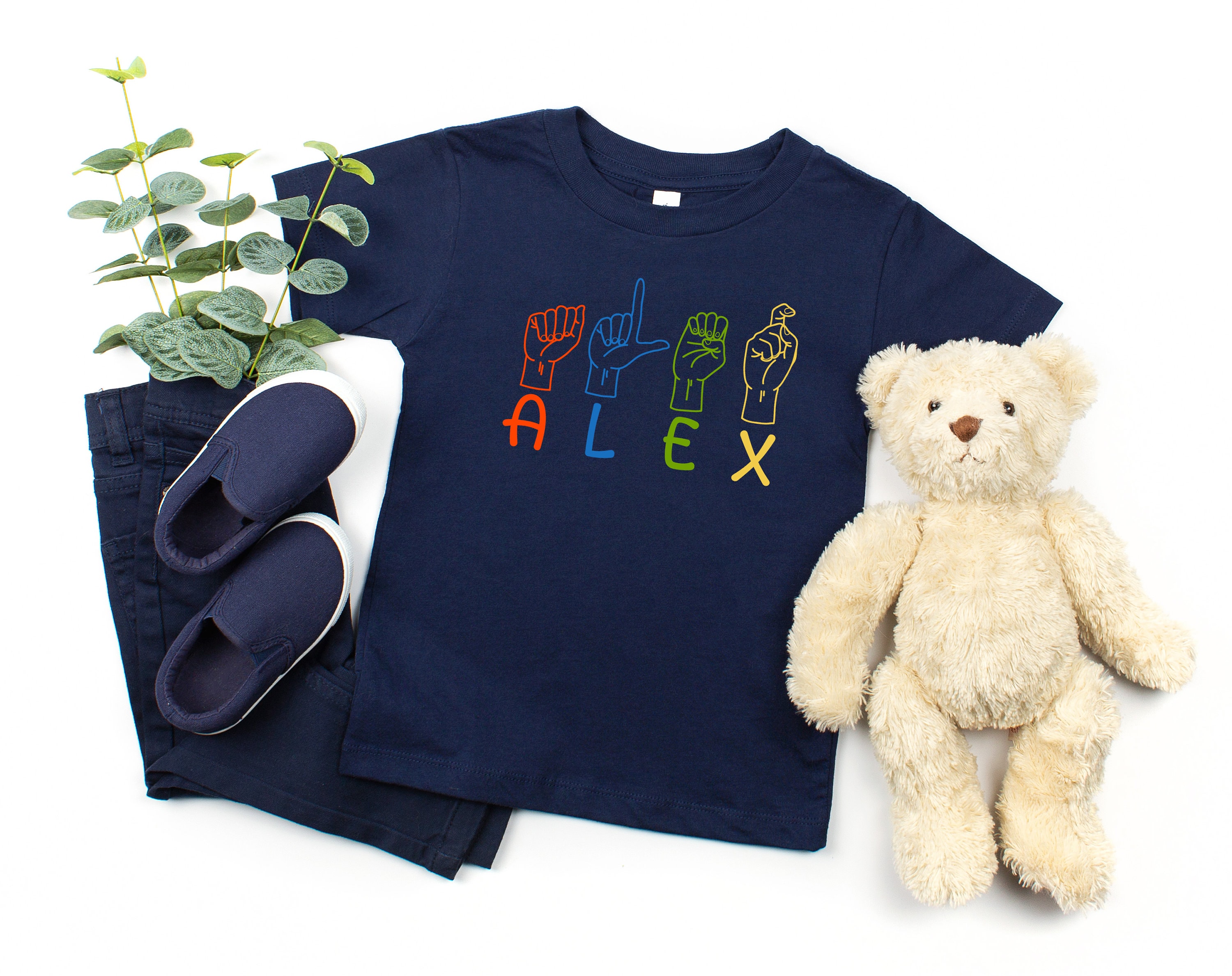 Personalized Sign Language Shirt Custom Name Sign Language - Etsy