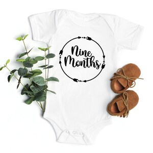 Months Milestone , Monthly Birthday Baby Bodysuit, 5 Months Baby ...