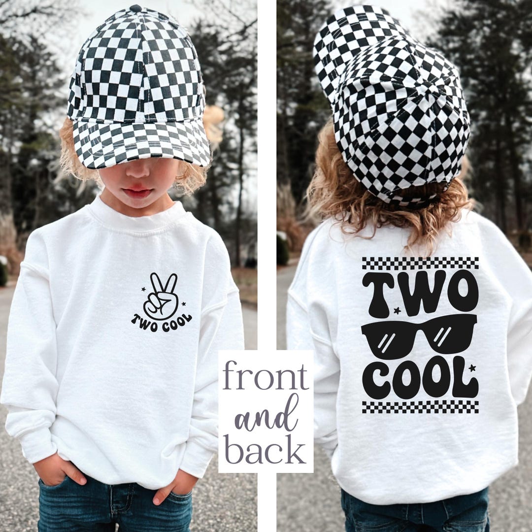 Two Cool Kids Shirt, 2nd Birthday Shirt, Second Birthday Gift, 2nd ...