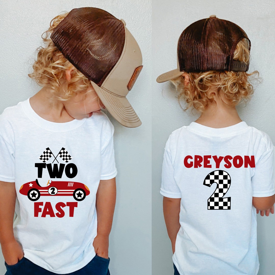 Two Fast Birthday Shirt, the Birthday Boy Kids Shirt, Second Birthday ...