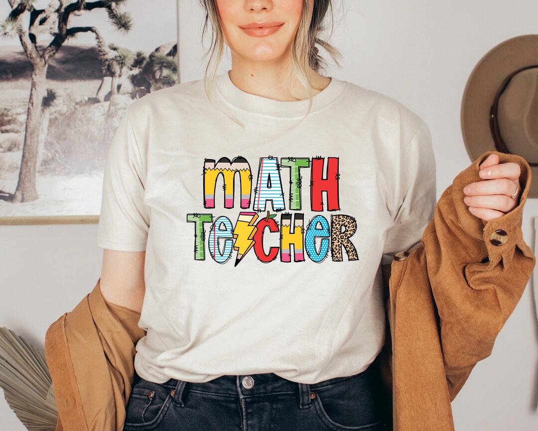 Math Teacher Shirt, Retro Math Teacher Shirts, High School Math Teacher ...
