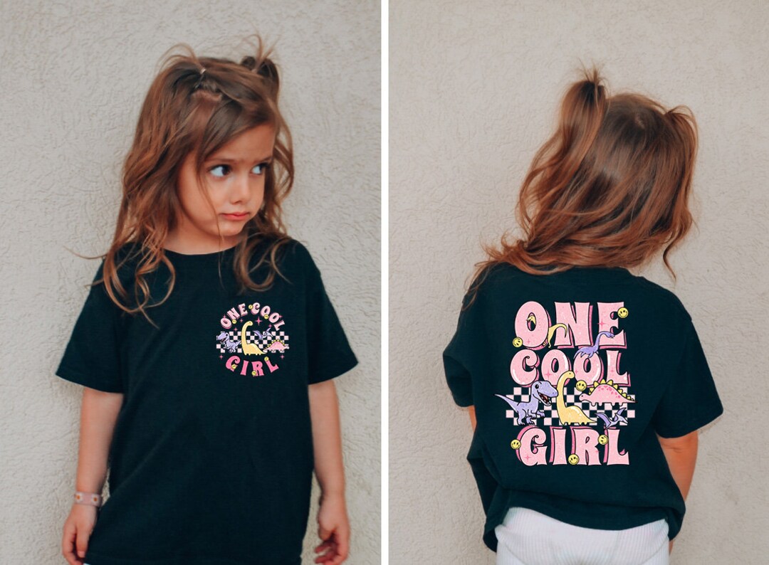 Retro One Cool Girl Shirt, Girl Kid Toddler Shirt, Birthday Girl Gift ...