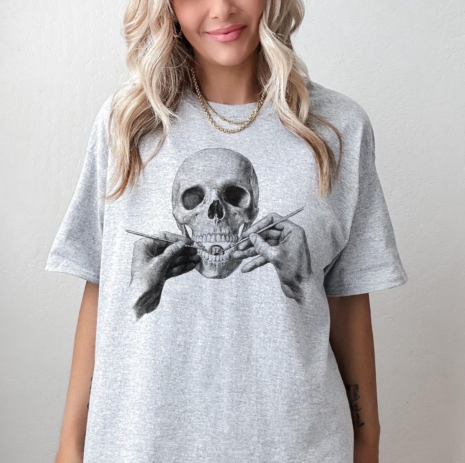 Spooky Dentist Shirt, Halloween Orthodontist Shirt, Skeleton Dentist ...