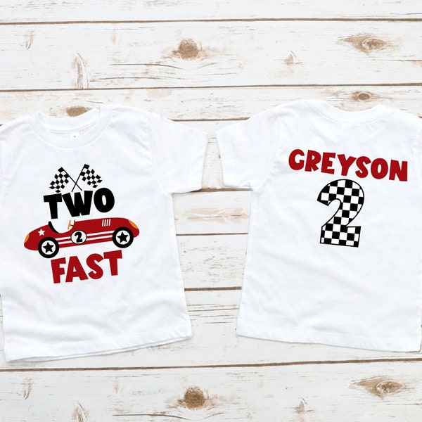 Two Fast Birthday Shirt - Etsy