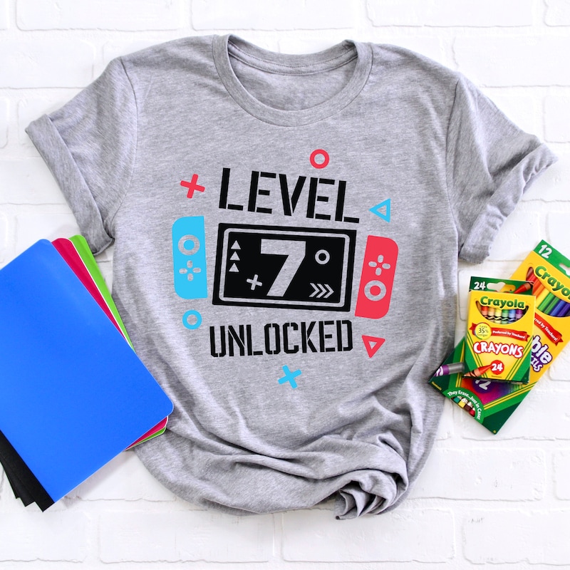 Level 7 Unlocked Svg - Etsy
