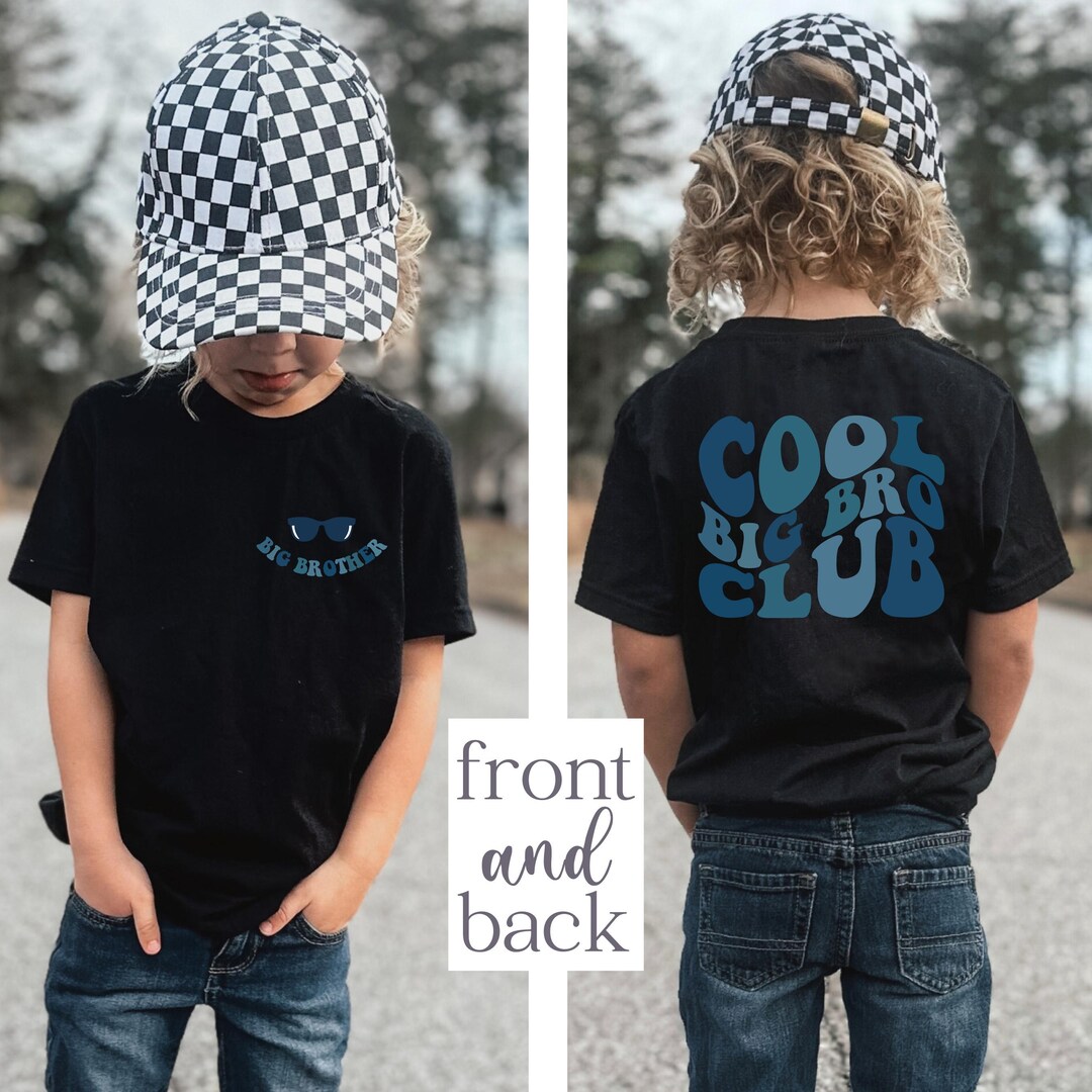 Cool Big Brother Club Shirt, Big Bro, Pregnancy Announcement, Baby ...