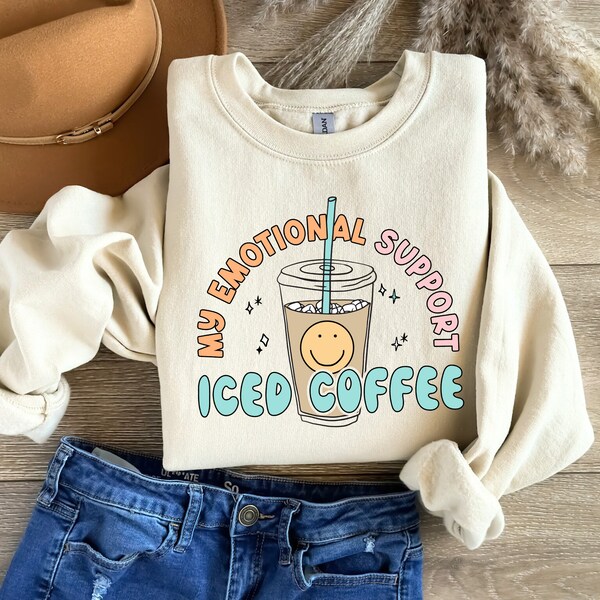 Emotional Support Iced Coffee Shirt - Etsy