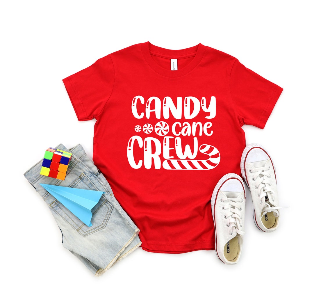 Candy Cane Crew Shirt, Christmas Shirt, Christmas Gift, Candy Cane Shirt, Winter Shirt ...