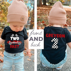 Two Fast Birthday Shirt, the Birthday Boy Kids Shirt, Second Birthday ...