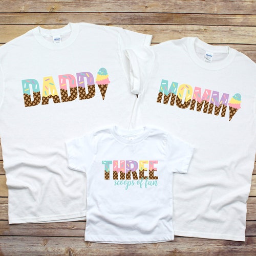 Ice Cream Family Matching Girl Birthday Shirt Ice Cream - Etsy