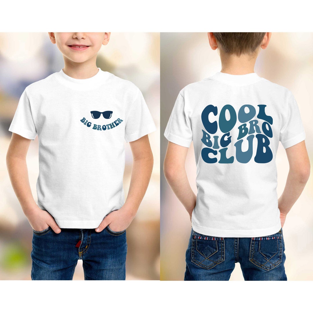 Cool Big Brother Club Shirt, Big Bro, Pregnancy Announcement, Baby ...