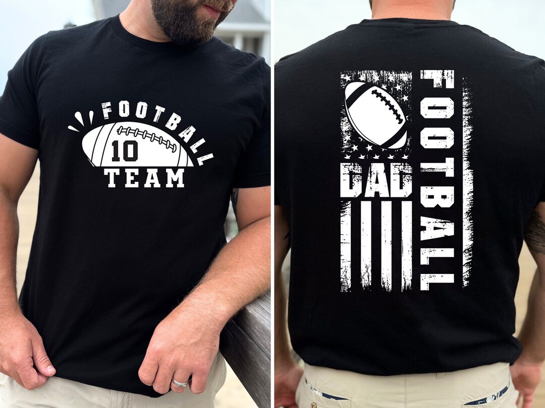 Custom Football Dad Shirt, Football Player Tee, Football Shirt for Dad ...