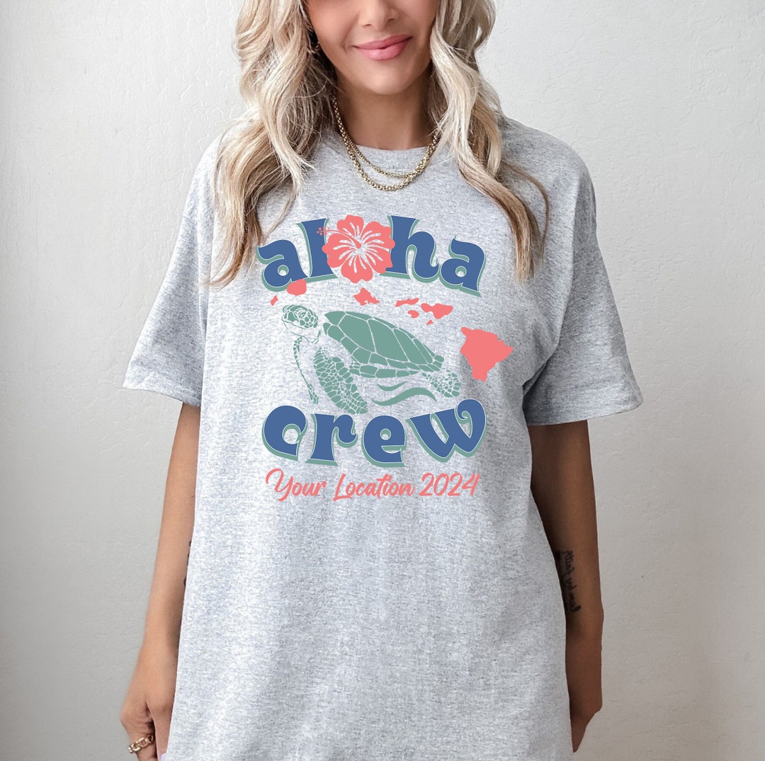 Custom Aloha Crew Shirt, Hawaii Family Vacation Tee, Boho Shirt ...