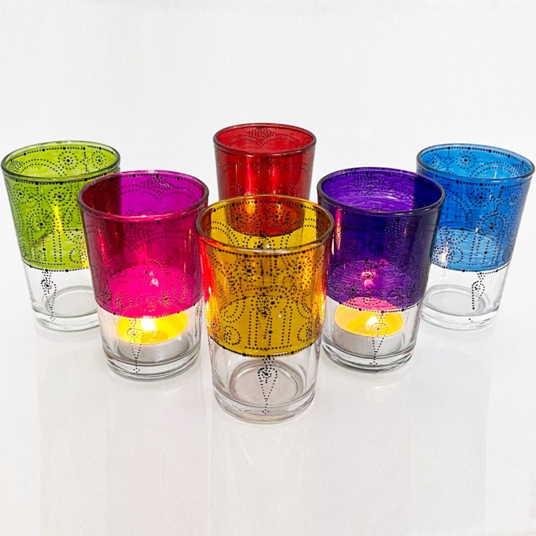 Tea Glasses | Moroccan Tea Glasses | Oriental Glasses | Large Oriental ...