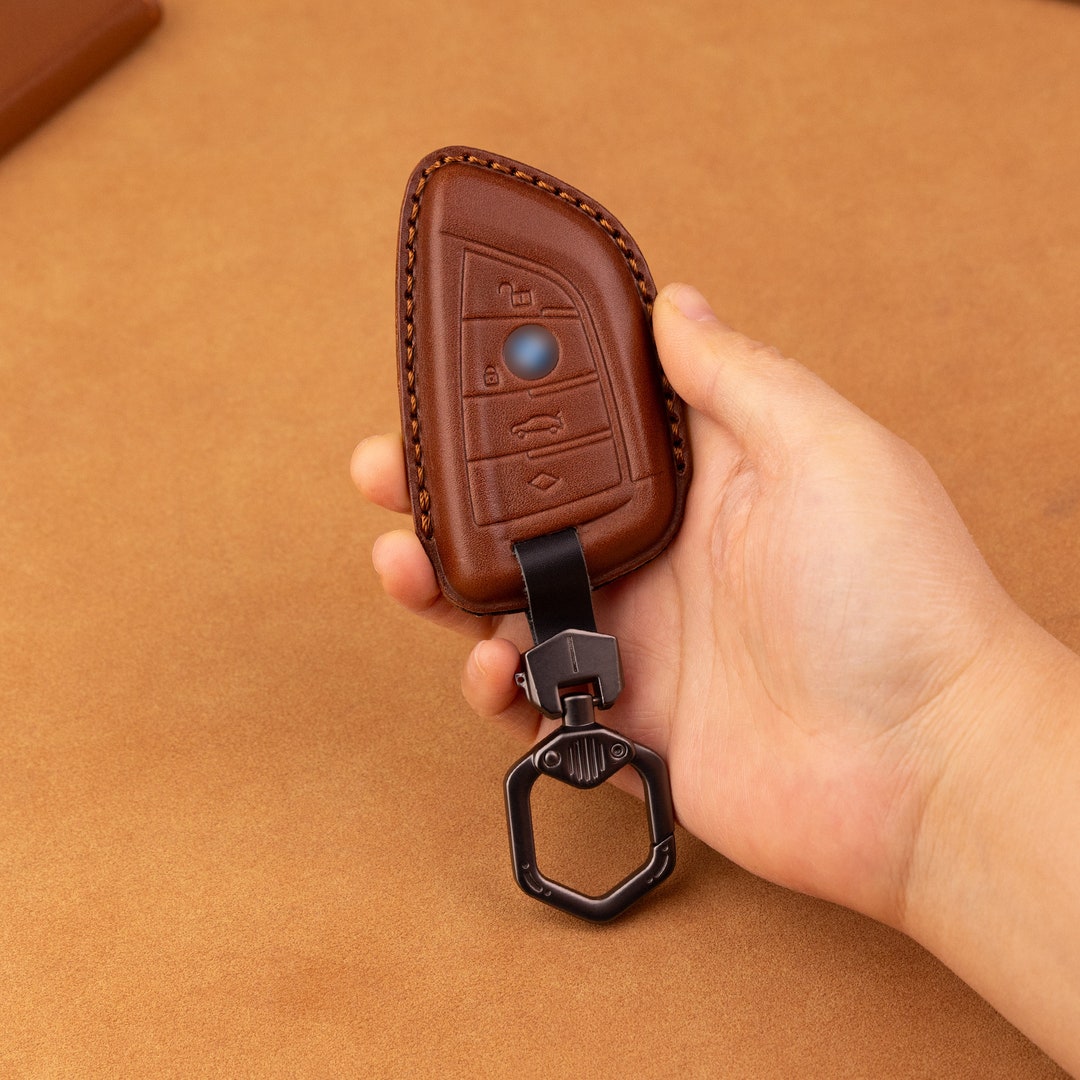 Leather BMW Blade Key Case Fit for 5 Series 3 Series 7 Series 320LI ...