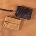 Genuine Leather Key Case Wallet Pouch Bag Keychain Holder With Key Ring ...