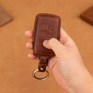Leather Land Rover Case Key Fob Cover for Defender Range Rover Sport ...