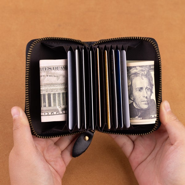 Leather Credit Card Holders Men - Etsy UK