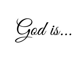God is Great! Colorful Christian SVG PNG JPG Download Files for ...