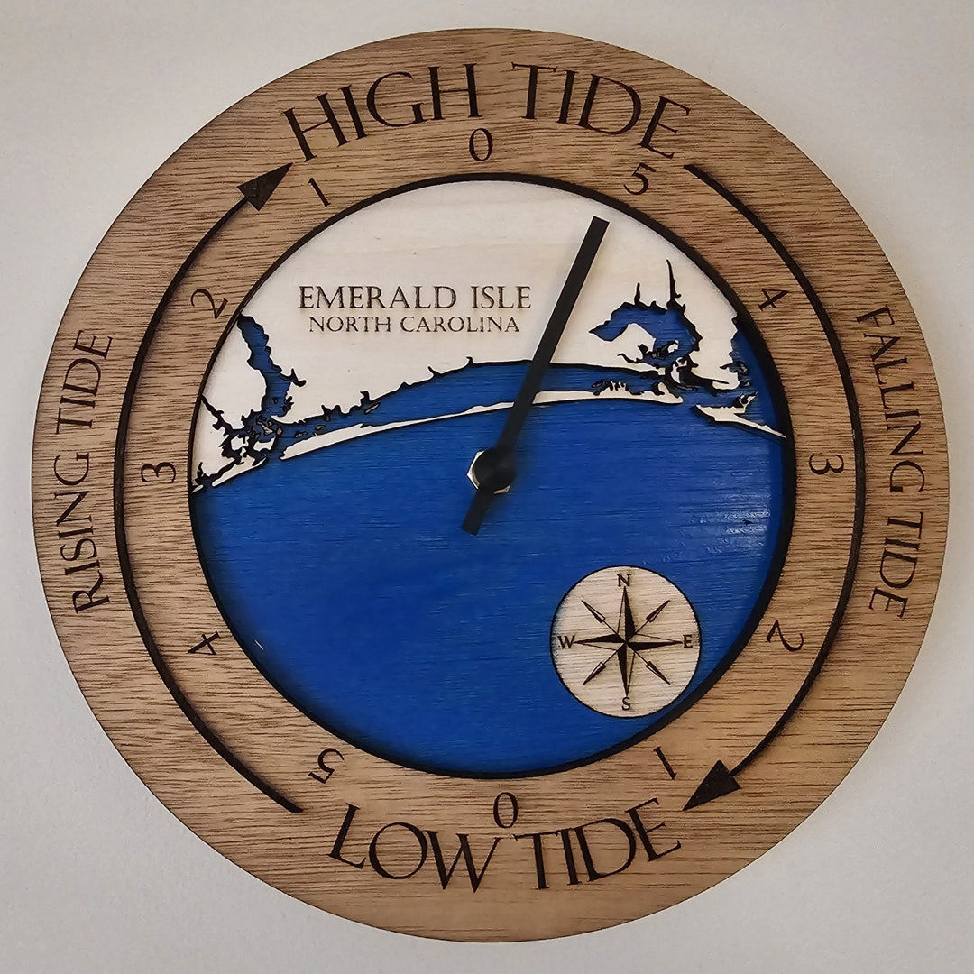 Tide Clock Wall Mount for Fishing, Surfer, Beach, Christmas Gift ...
