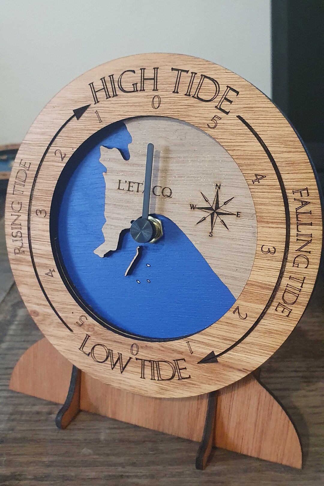 Handmade Tide Clock, Coastal Nautical Decor, Personalized Gift - Etsy