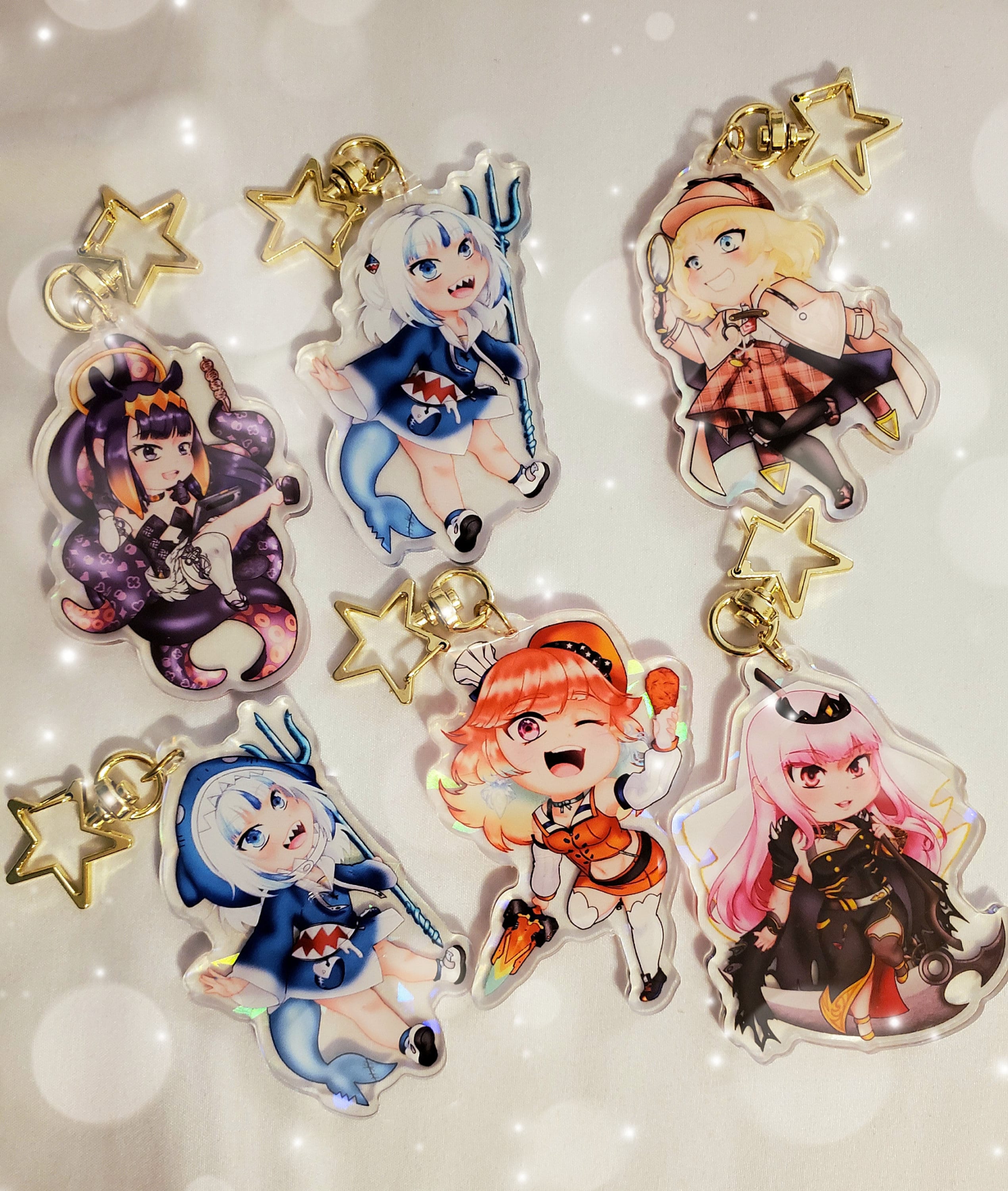 Hololive EN Myth Keychains - Etsy