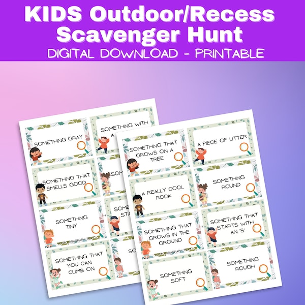 Outdoor Easter Scavenger Hunt - Etsy