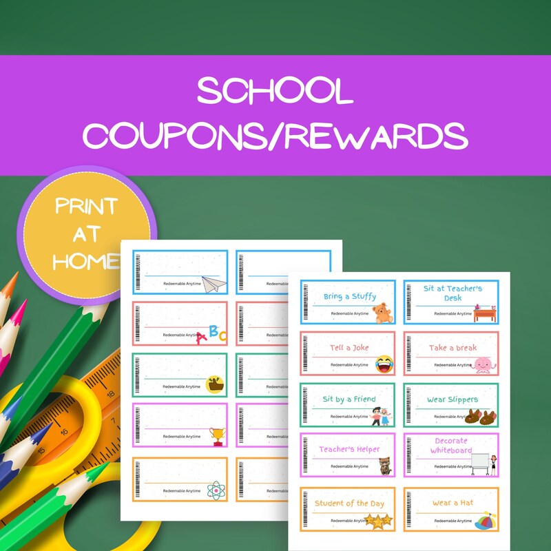 Classroom Coupons - Etsy