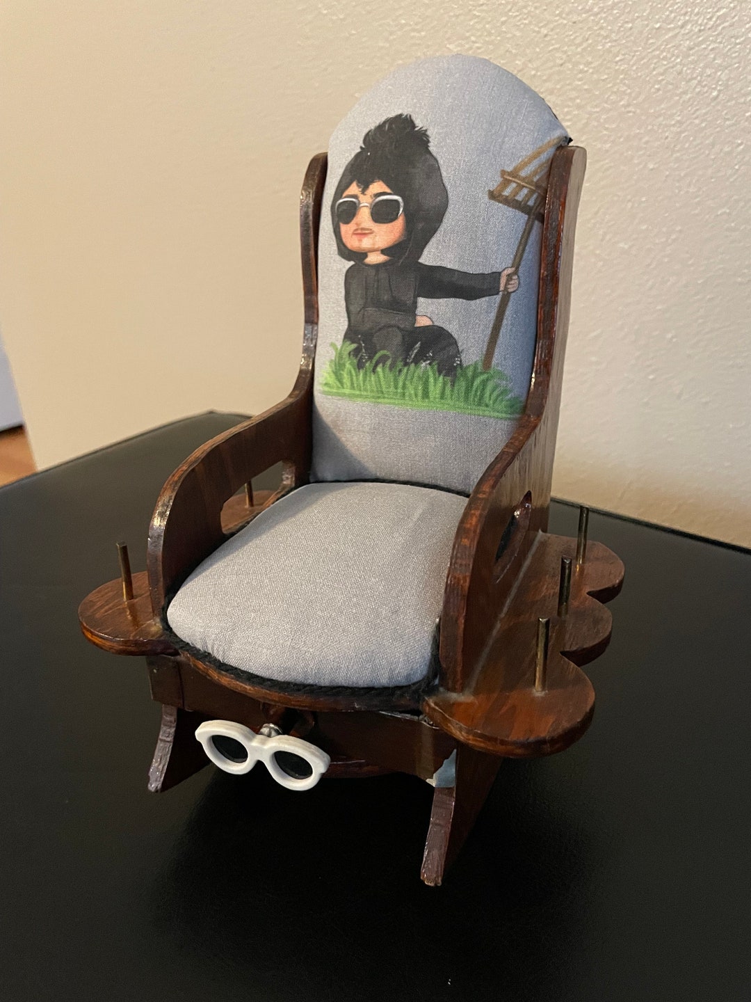 Schitts Creek/david Vintage Rocking Chair Pin Cushion/jewelry Holder - Etsy