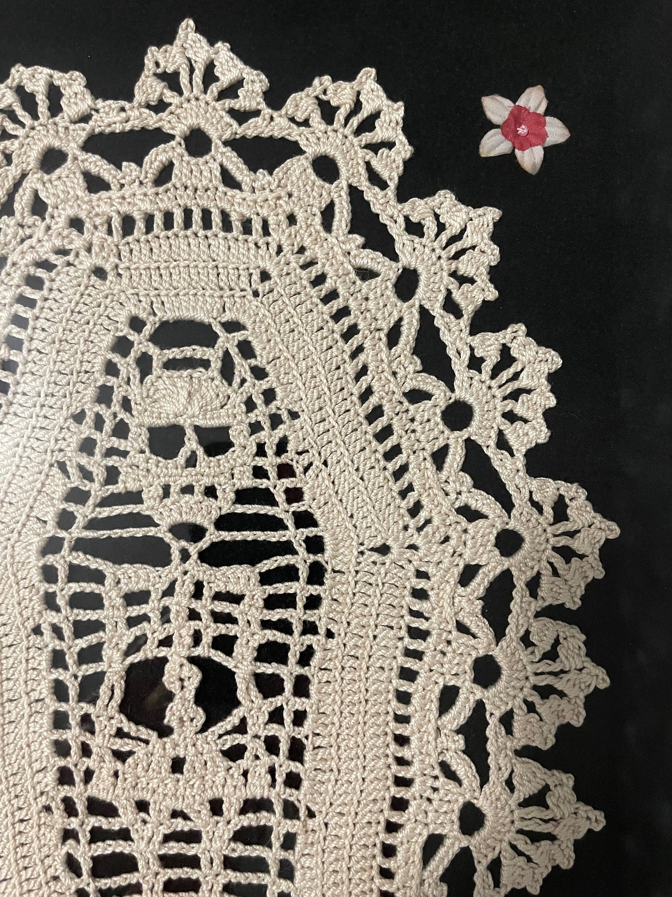 Handmade Skeleton Crochet Framed Wall Hanging - Etsy