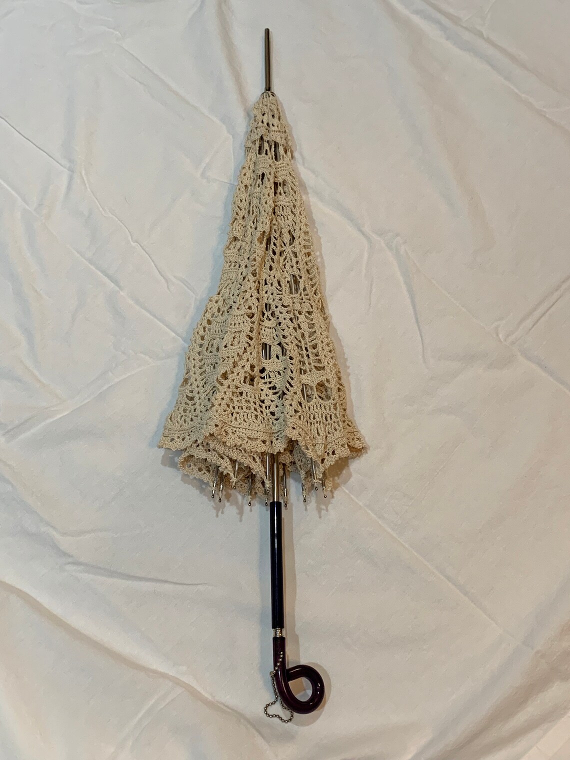 Crochet Ivory Umbrella Parasol Skeleton Skulls - Etsy