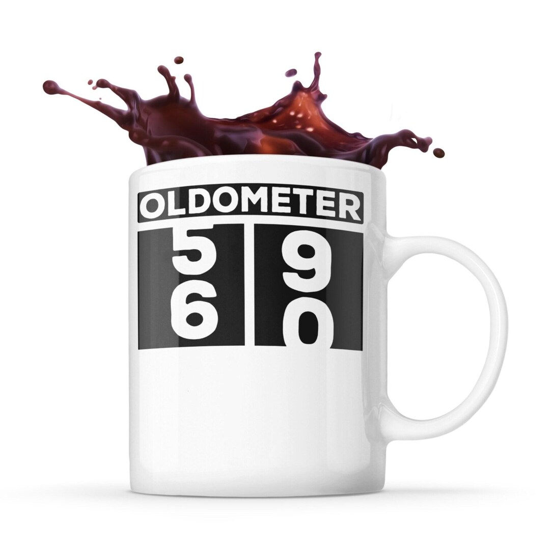 Oldometer 60th Birthday Gift Mug, Special Birthday Present, 60th ...